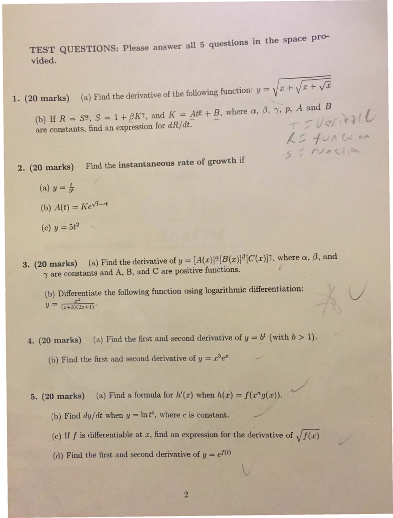 ECON 1530 Midterm: York - ECON1530 Term Test 2 2015 Winter Solutions ...