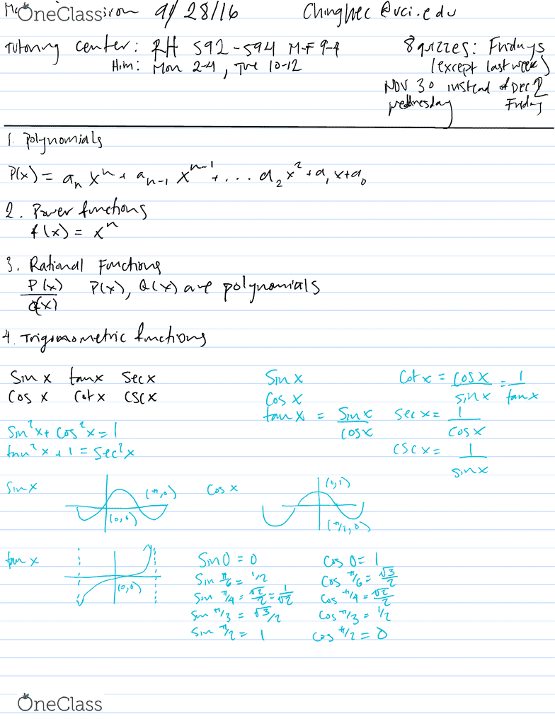 [MATH 2A] - Final Exam Guide - Everything you need to know! (101 pages ...