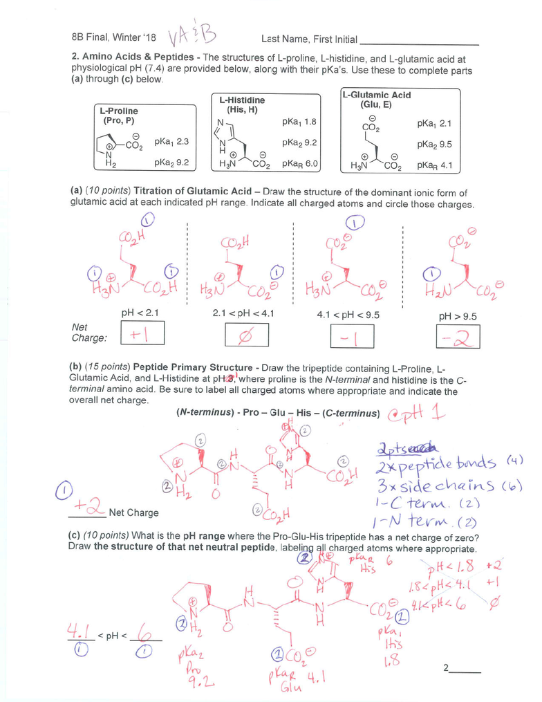 CHEM 8B Final: CHEM 8B Final Exam Solutions Winter 2018 - OneClass