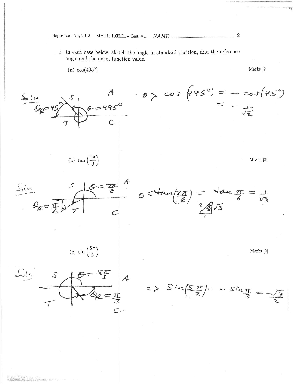MATH-1036EL Study Guide - Fall 2016, Quiz - Intermediate Value Theorem