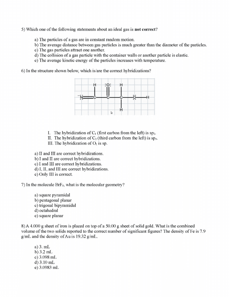 CHEM 1201 Final: CHEM1201 Final Exam 2010 Spring Review - OneClass CHEM 1201 Final: CHEM1201 Final Exam 2010 Spring Review - OneClass