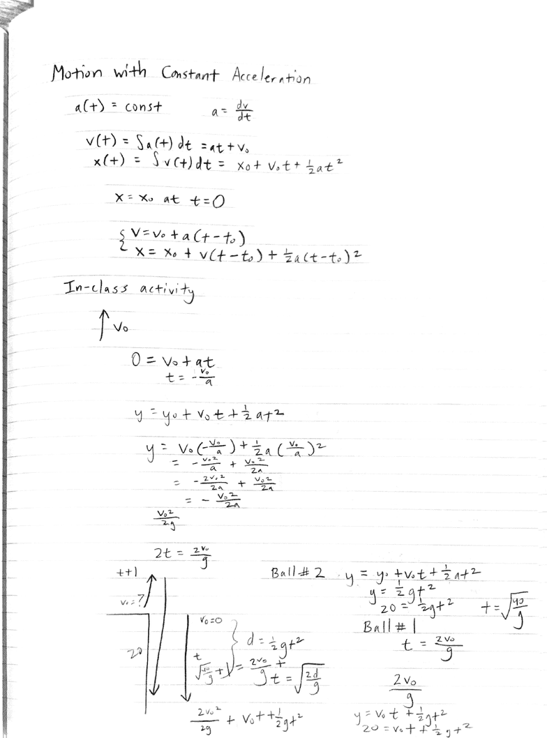 Physics 1a Lecture 1 1 11 Notes Oneclass