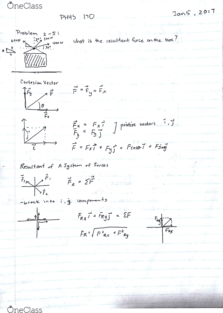 [PHYS 170] - Midterm Exam Guide - Comprehensive Notes for the exam (13 ...