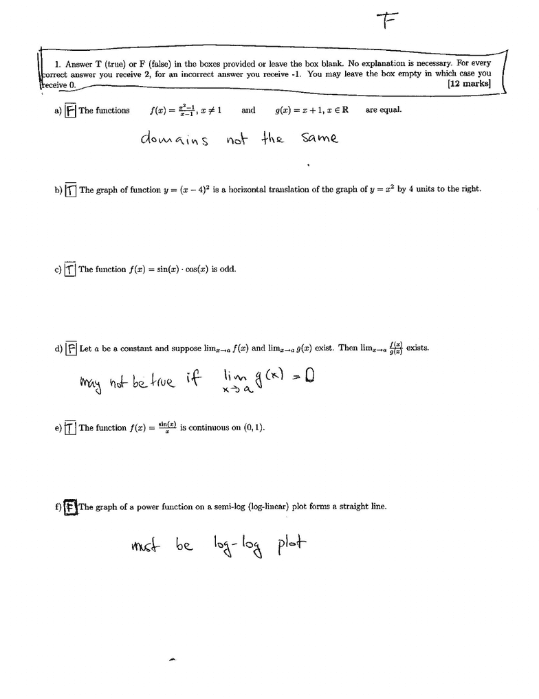 MATH 154 Study Guide - Fall 2018, Midterm - Scientific Calculator, Farad