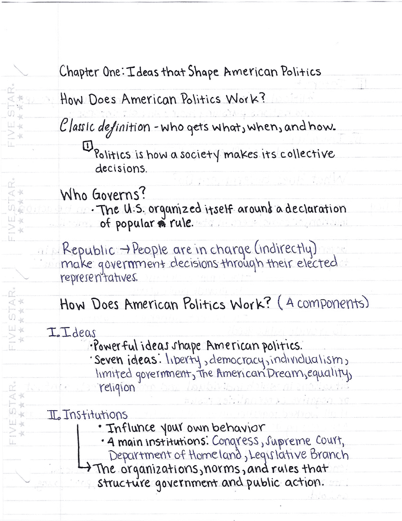 POSC 100 Chapter 1: Political Science Chapter 1 - OneClass