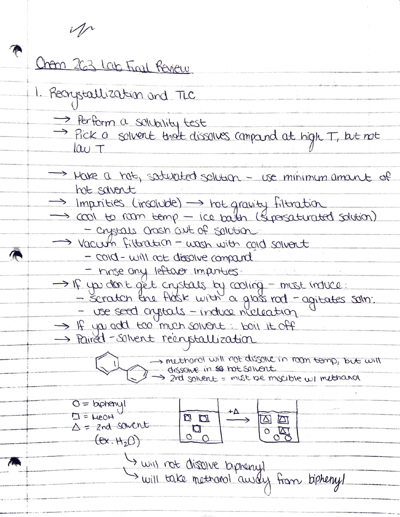 CHEM263 Final: Chem 263 Lab Final Review - What you need to know ...
