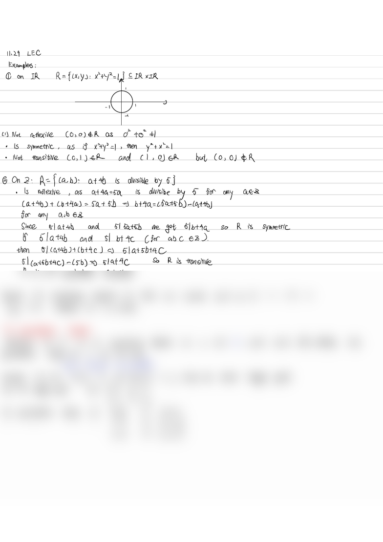 MAT102H5 Lecture 37: 11.29 Lec - OneClass