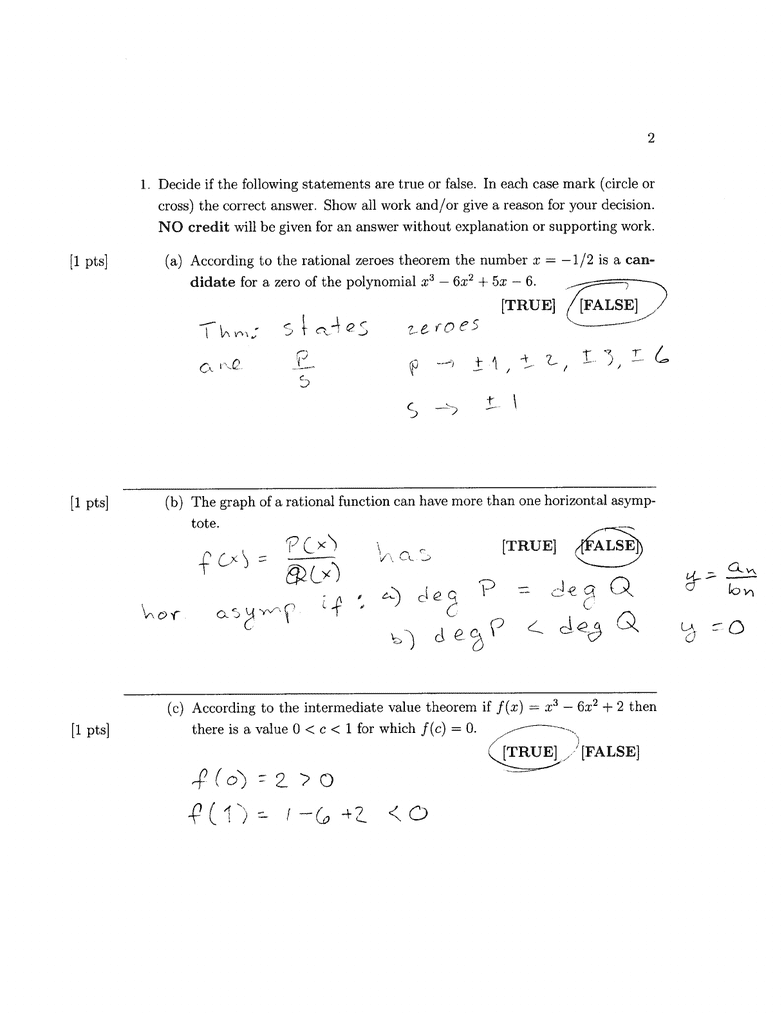 MATH 100 Midterm: MATH100 Midterm 2 2008 Spring Solutions - OneClass