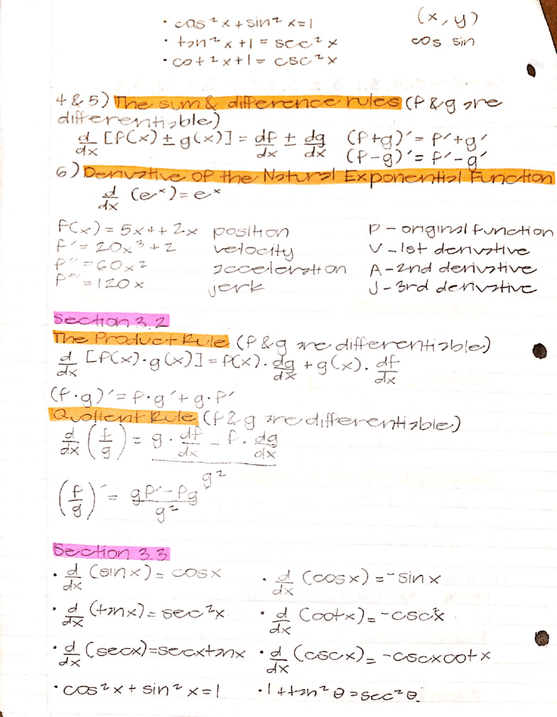 MATH 2A Chapter 2.8, 3.1, 3.2, 3.3, 3.4, 3.5, 3.6, 3.9: M2A Outline ...