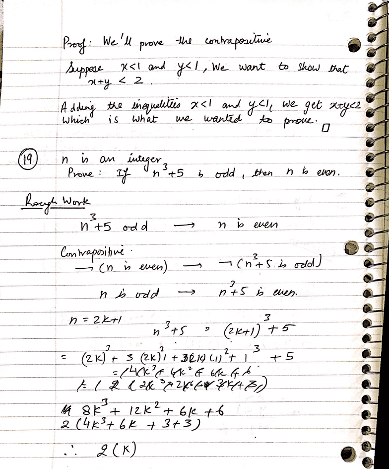 MATH 1P66 Lecture 9: Direct Proofs and Contradiction - OneClass