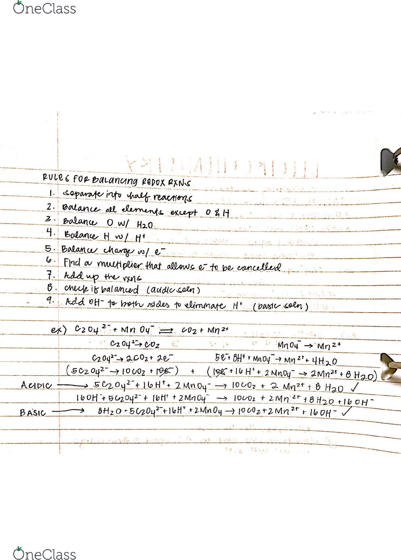 CHE 2C Study Guide - Comprehensive Final Exam Guide - - OneClass