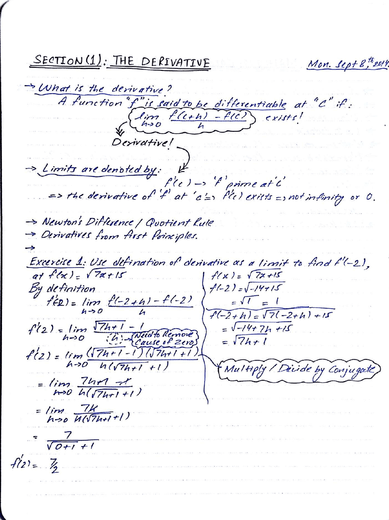 Math 275 Lecture 1 Oneclass